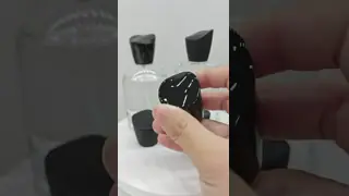 Black high-end irregular zamac perfume cap