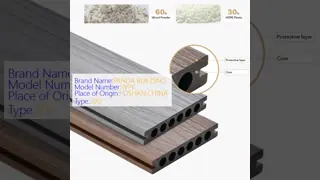 WPC Decking Outdoor Waterproof Wood Grain Finish