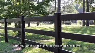 The application of PVC Ranch Fence in outdoor settings
