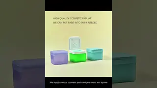 Cosmetic pads and jars