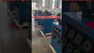 MS-51CG Hose Crimping Machine: Steel Pipe Crimping Demonstration