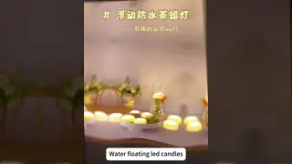 200 Hour Floating Candles Waterproof LED Lights