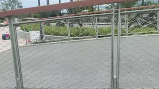 Custom Size Bridge Fencing Flexible Stainless Steel Mesh For Road Protection