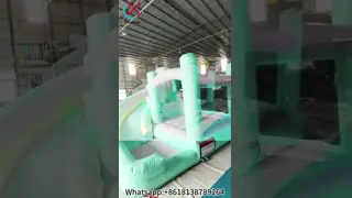 Pastel Bouncy Castle Slide Kids Parties Fun