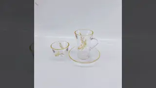 Elegant Glass Tea Cup Set Stylish Durable Drinkware