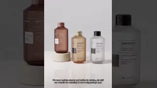 Plastic shower gel bottles