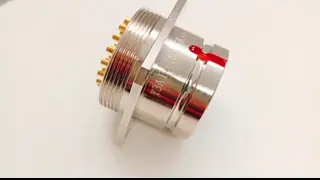 Y3A II-1832ZK10 32 Pin Socket Bayonet Lock Flange Mount Circular Connector 