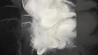 90D*102MM Imitation Mohair Staple Fiber, High Luster Bulky Fiber for Winter Knitting Yarn