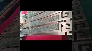 Antique glass door handle, Chinese carved aluminum plate handle, hotel door engraved logo handle, do