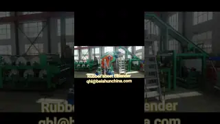 PLC-controlled four-roll rubber calender, high precision, energy saving, and long service life.