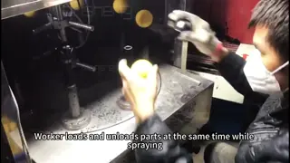 Plastic Toy Ball Spray Machine Automatic Coating