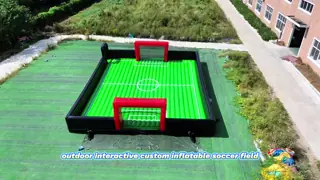 Custom Inflatable Football Field System Designed For Team Sport Games Outdoor Inflatable Project