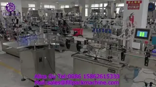 2251 J18 Linear Split-Type Screw-Cap Plastic Bottle 6-Station Self-Priming Piston Filling 4-Wheel Ca