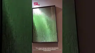 Luxury Metal Wall Art Dynamic Light Shadow