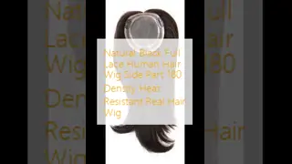 Natural Black Full Lace Wig 180 Density