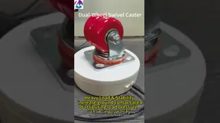 high load capacity  heavy duty Dual-Wheel Swivel Caster PU Caster Adaptive more industry appliance