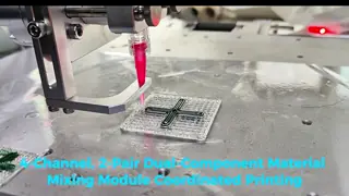 4-Channel 2-Pair Dual-Component Material Mixing Module Coordinated Printing