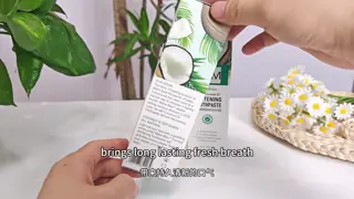 Custom-made Home Organic Coconut Whitening Toothpaste, Dentifrice Blanchissant, with Anti-cavity and