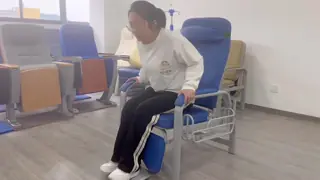 Hospital Powder-coated Attendant Chair