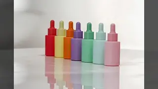 Cyliner shape glass bottle