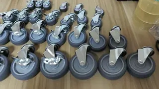 Durable Stainless Steel Casters Smooth Mobility