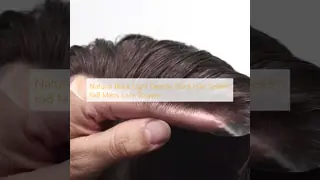 Natural Black Mens Toupee 6x8 Lace