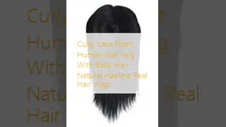 Curly Lace Front Wig Natural Hairline