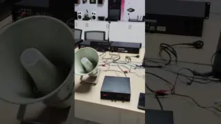 Horn Speaker with amplifier