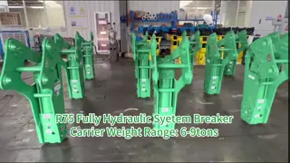 Fully Hydraulic Breaker R75: Best MSB MS250 Alternative for 6-9 Ton Excavators