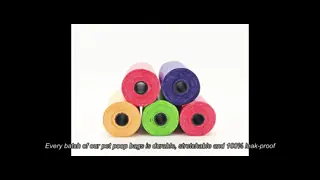 OEM pet waste bags manufacturer for pet brands