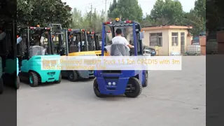 1.5 Ton Diesel Forklift 3m Mast Warehouse