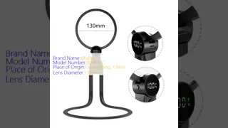 Neck Magnifier 3X 5X LED Light Hands Free Reading