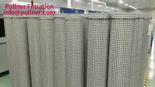 High temperature resistant filter cartridge with a stainless outer cage and reinforced endcaps