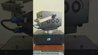 X-Axis Rotating Platform with 2700K Soft Warm White Light DMX512 Control and Stainless Steel Constru