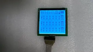 Customized 10 Segment FSTN LCD Display Module with 6:00 O'clock Viewing Angle and Blue Backlight for