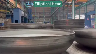 The formed elliptical head then enters the finishing process.