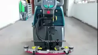 Marshell i‑M5 Walk‑behind Floor Scrubber – 60/65L Tank, 6hr Runtime, Commercial Floor Cleaner