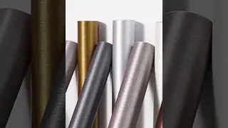 Anti-Fingerprint Metallic PVC Film - Brushed Surface Decorative Foil