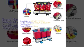 Africa Industrial Transformer 11kV 0.433kV Reliable Power