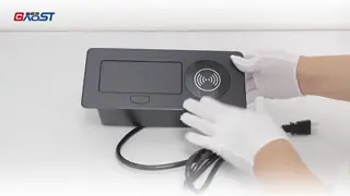 GAOST GS201-QI furniture recessed power socket box with QI charger