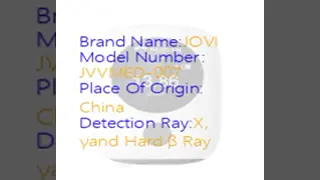 Radiation Detector LCD Touch Screen Dual Alarm
