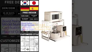 Kitchen Organizer Shelf Drawer Microwave Storage