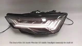 Audi A6 C8 Five-Bar Matrix Headlights | HD LED Upgrade