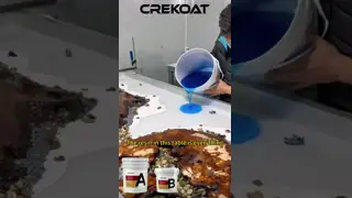 Resin river table, the atmosphere is directly filled.