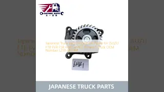 Isuzu FTR FVR Oil Pump L210 0029M