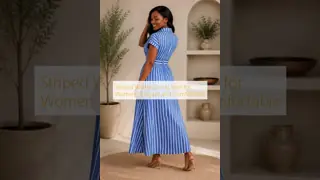 Elegant Striped Long Skirt for Women