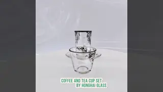 Elegant Glass Tea Cup Sets for Hotels and Home