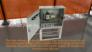 Temporary distribution box for engineering use