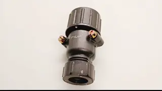 P Type Aviation Plug Connector P16J4P 2-Pin Waterproof Power Connector