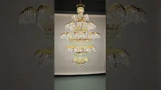 Luxury Staircase Chandelier Villa Double Revolving Light
